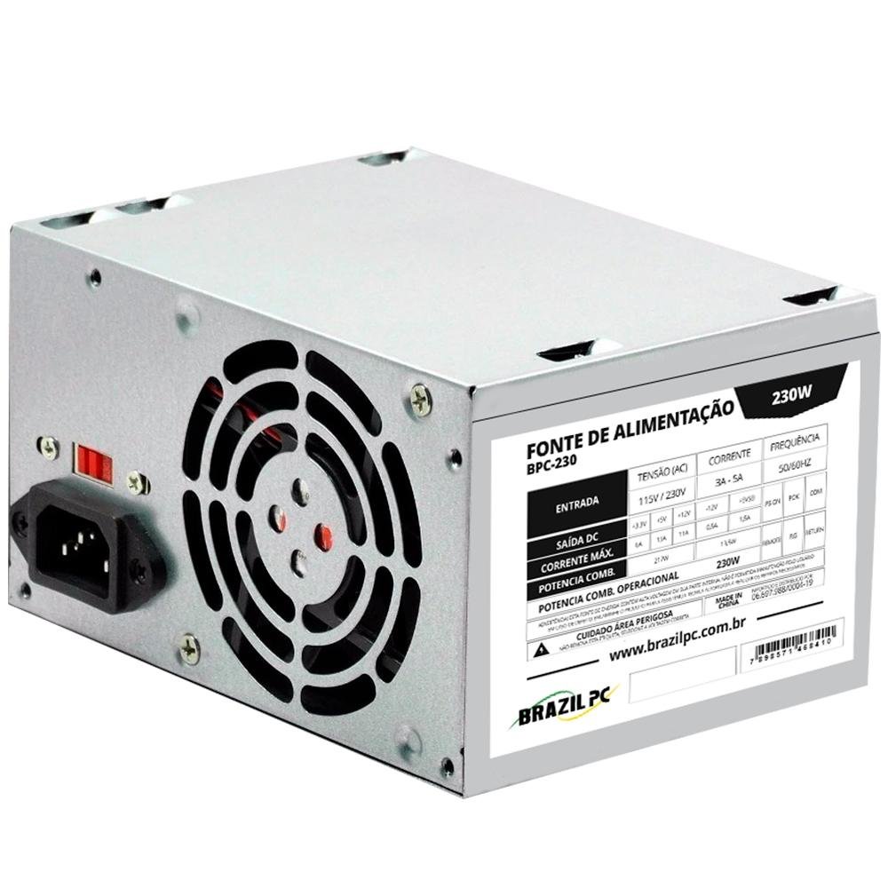 Fonte Brazil PC 230W - BPC-230