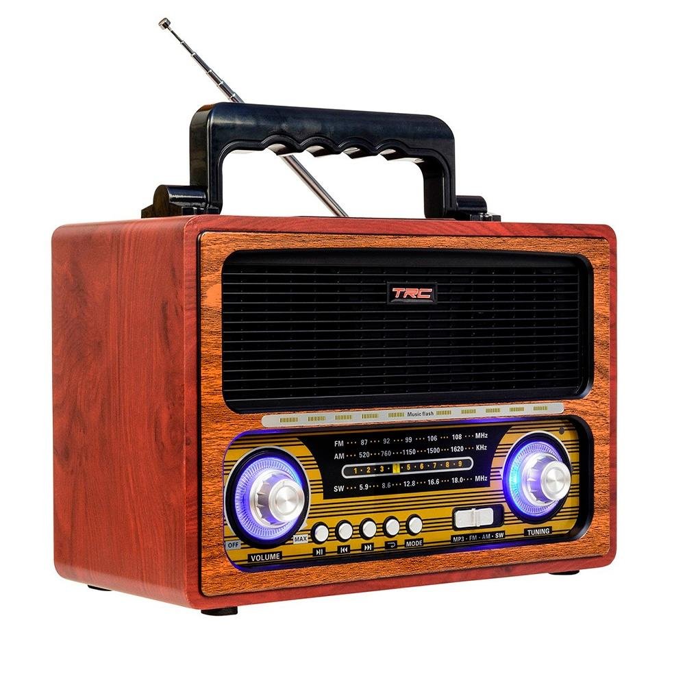 Caixa de Som Portátil TRC 213, Bluetooth, 35W RMS, USB, Retrô - TRC 213