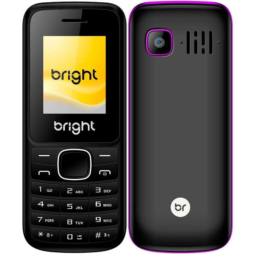 Celular Bright, Tela 1.77´, Câmera, Lanterna, Bluetooth, Rádio FM, Dual ...