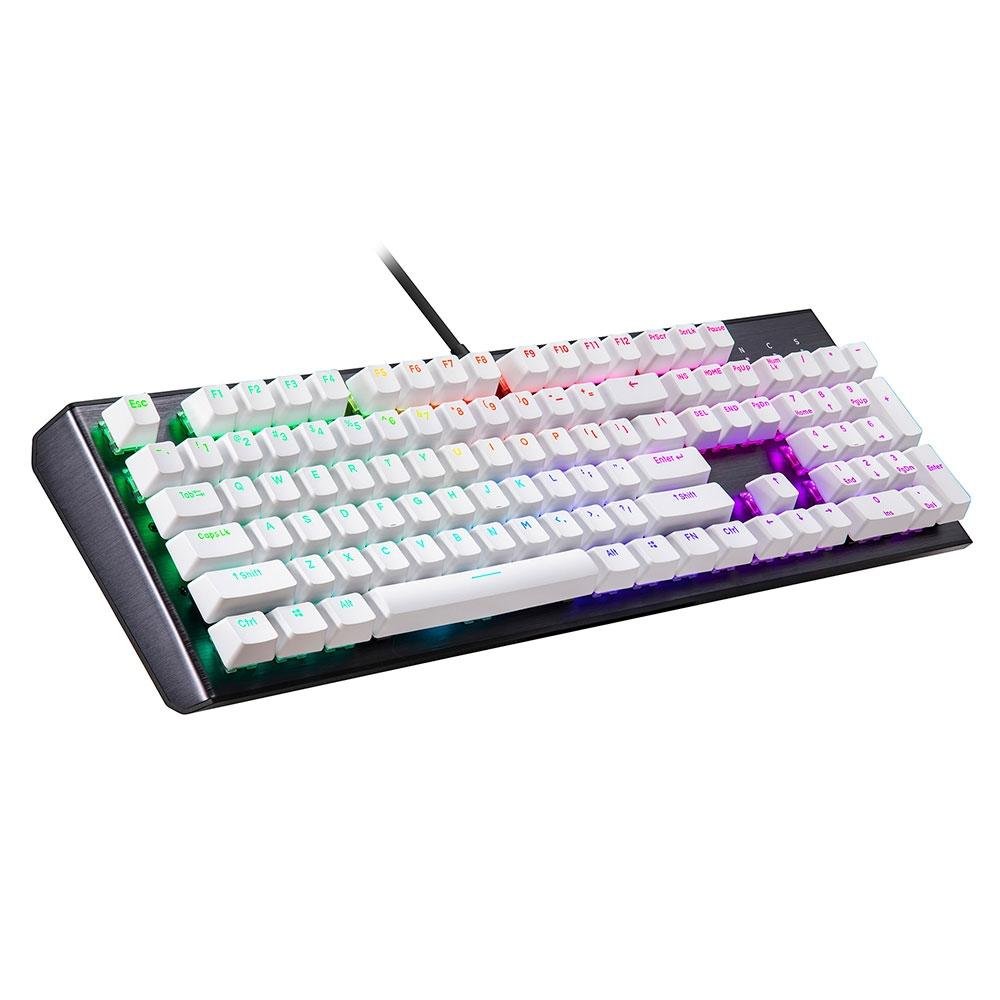 Keycaps Cooler Master PBT Double-Shot, Branco, 104 teclas layout US ...