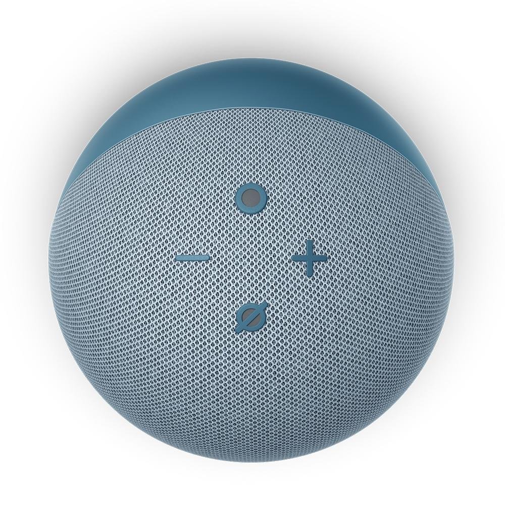 Echo Dot (4ª Geração) com Alexa, Amazon Smart Speaker Azul - B084KV8YRR