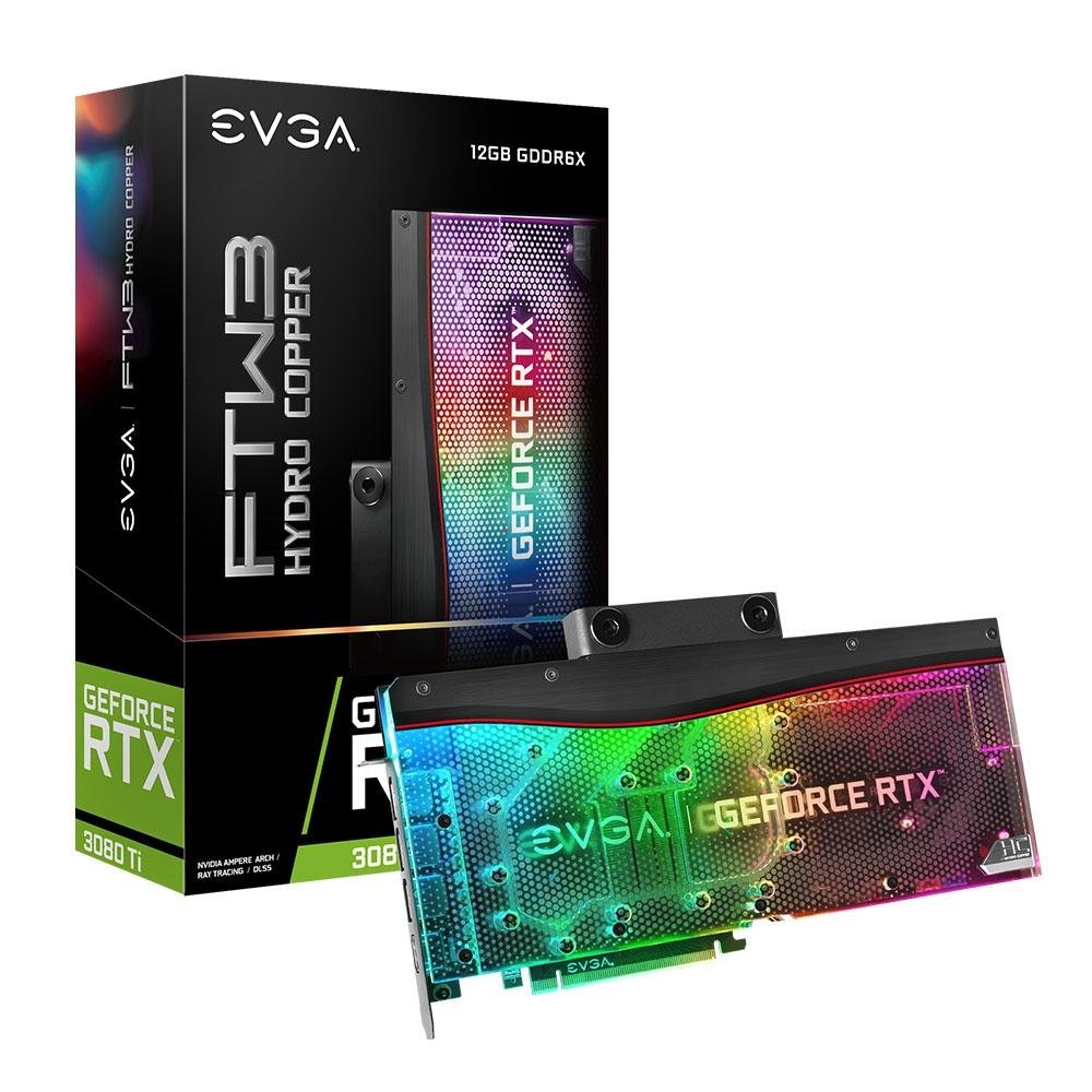Placa de Vídeo EVGA NVIDIA GeForce RTX 3080 Ti FTW3 Ultra Hydro Copper ...