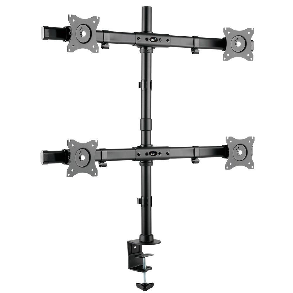 Suporte de Mesa Articulado ELG para 4 Monitores de 15 A 27, com Ajuste ...