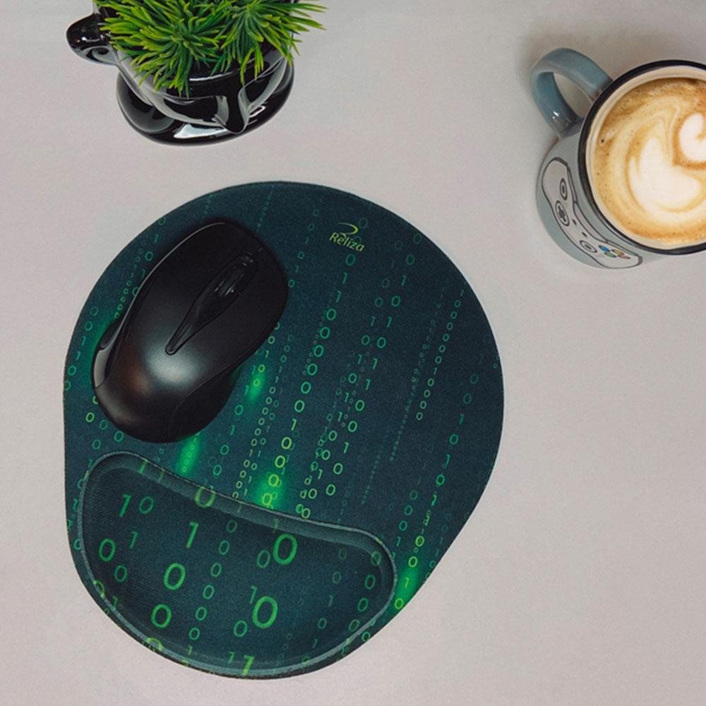 Mousepad Reliza Confort Fun, Pequeno 240x220mm, Ergonômico, Almofada em ...