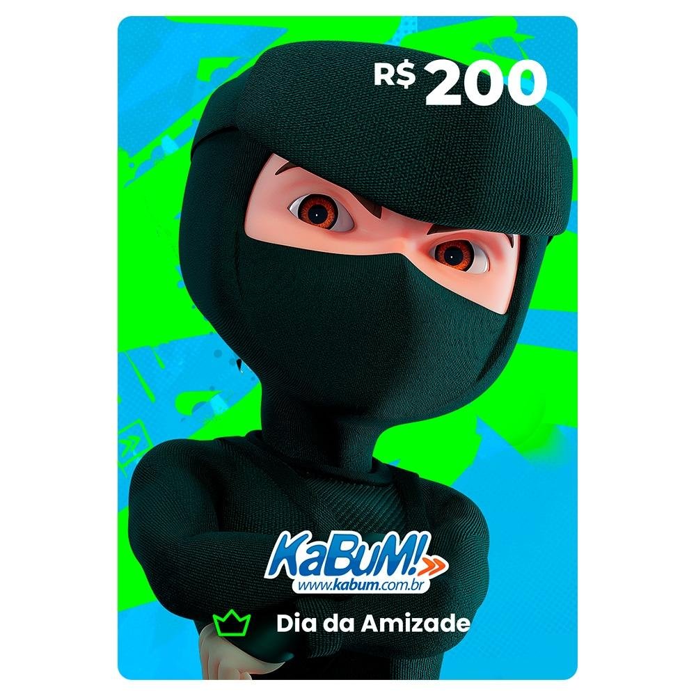 Gift Card KaBuM! Dia da Amizade R$200 | KaBuM!