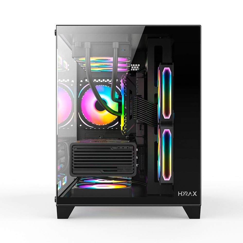 Gabinete Gamer Hyrax HGB730 Preto | KaBuM!