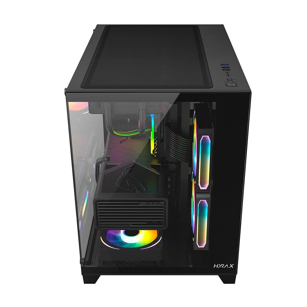 Gabinete Gamer Hyrax HGB730 Preto | KaBuM!