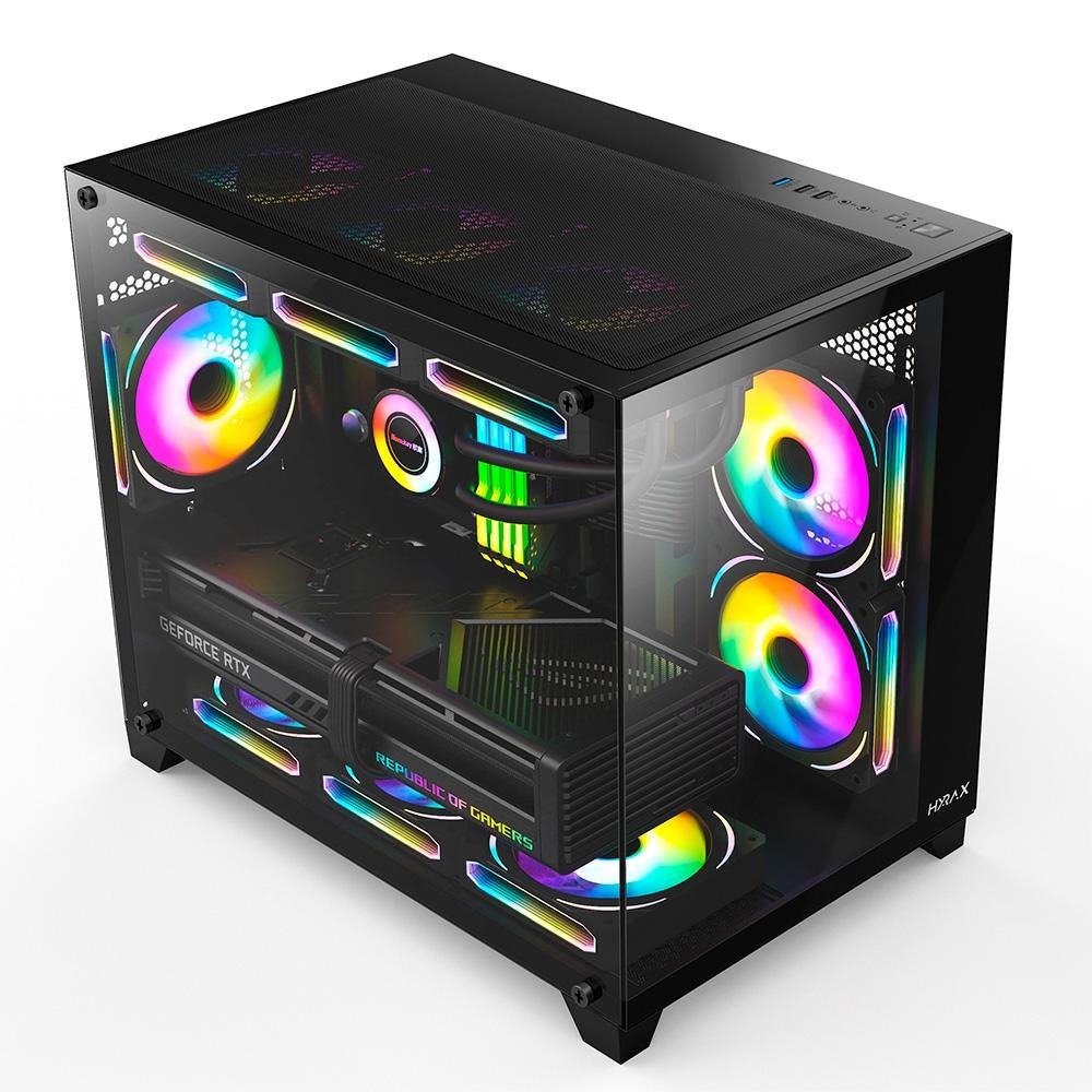 Gabinete Gamer Hyrax HGB730 Preto | KaBuM!