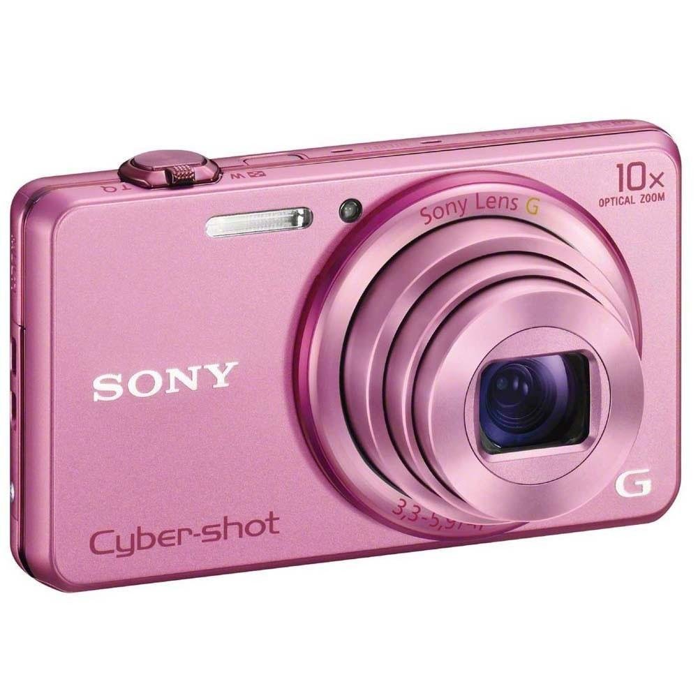 Câmera Digital Sony WX200 Rosa 18.2 MP, LCD de 2,7