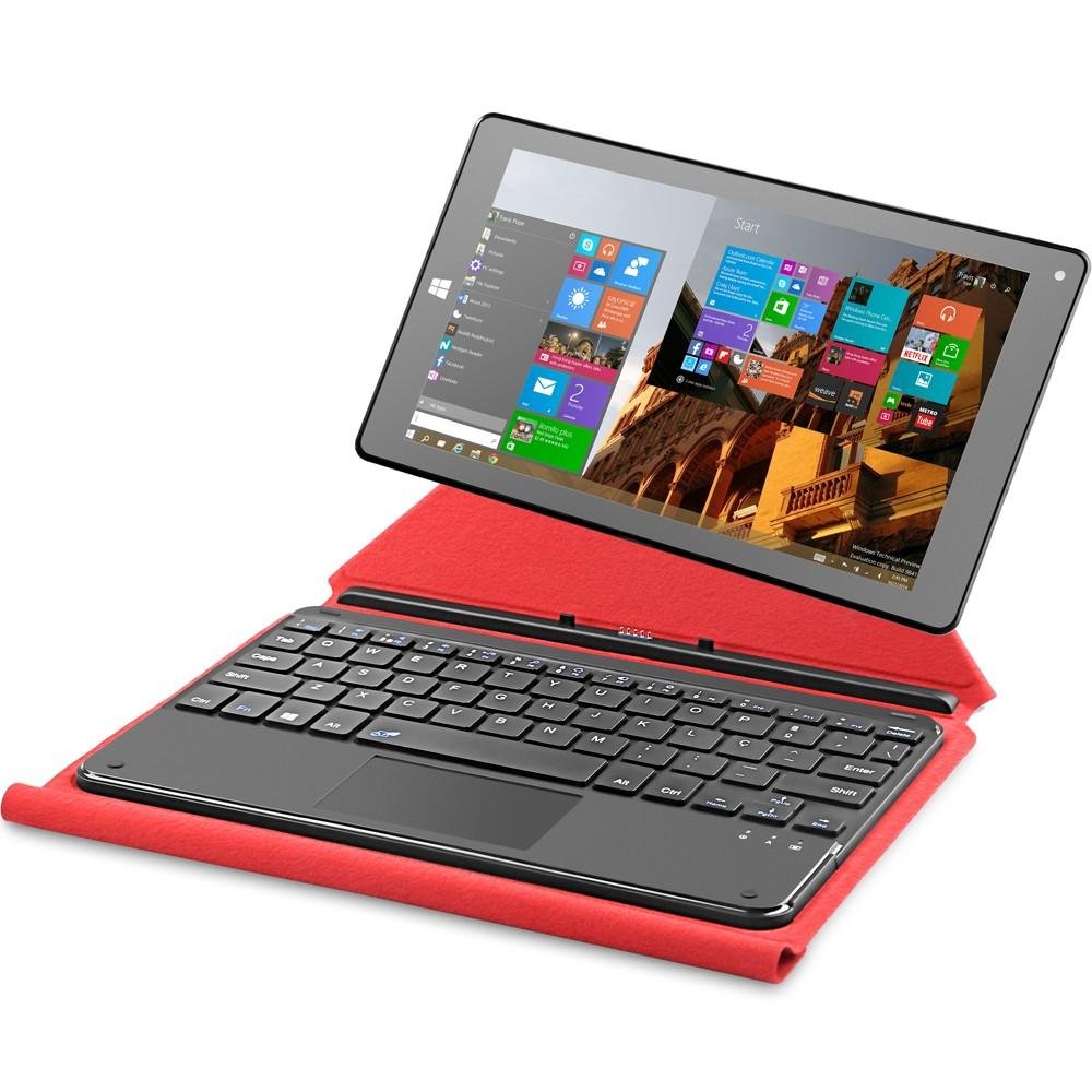 Tablet Multilaser M8W 2X1 Vermelho, Intel BYT Quad Core, Windows 10 ...