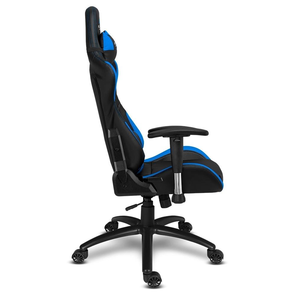 Cadeira Gamer Alpha Gamer Vega Preto Azul | KaBuM!