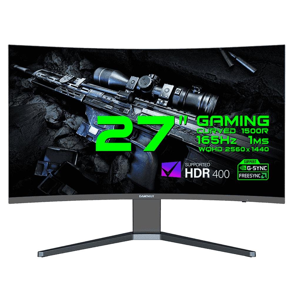 Monitor Gamer 27'', Curvo 2.5k, QHD 165hz | KaBuM!