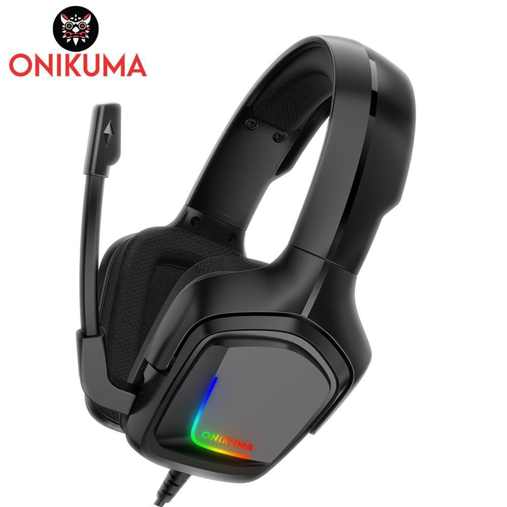 Headset Gamer K20 Onikuma, Entrada P2 + USB, Preto