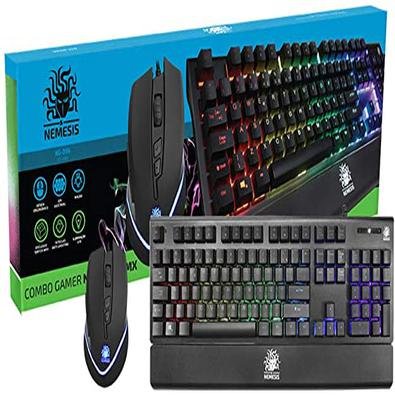 Teclado Gamer Nemesis+ Mouse Nemesis Nmx Dpi Ajustável Macro Iluminação ...