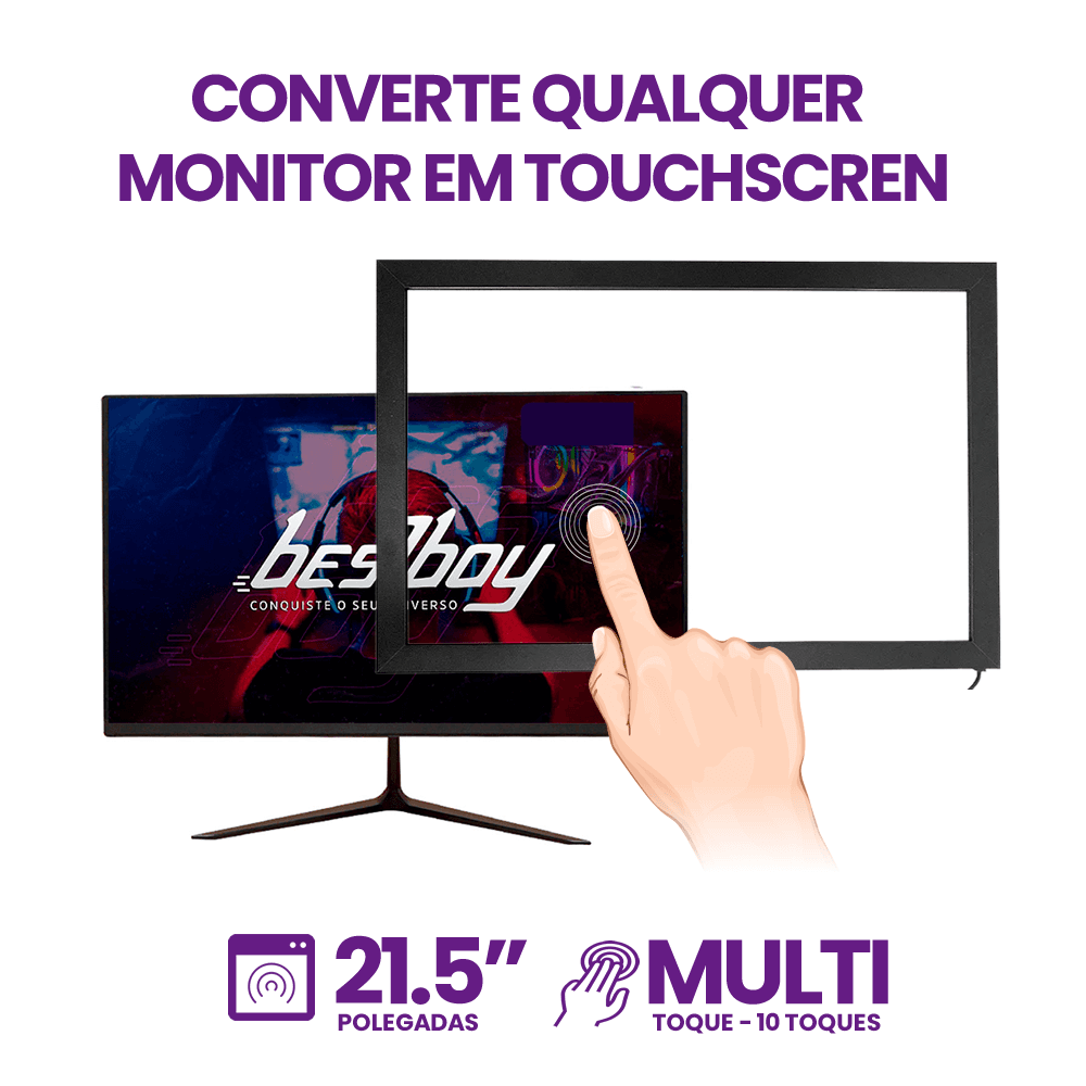 Tela Moldura Touch Screen Infravermelho 215 KaBuM