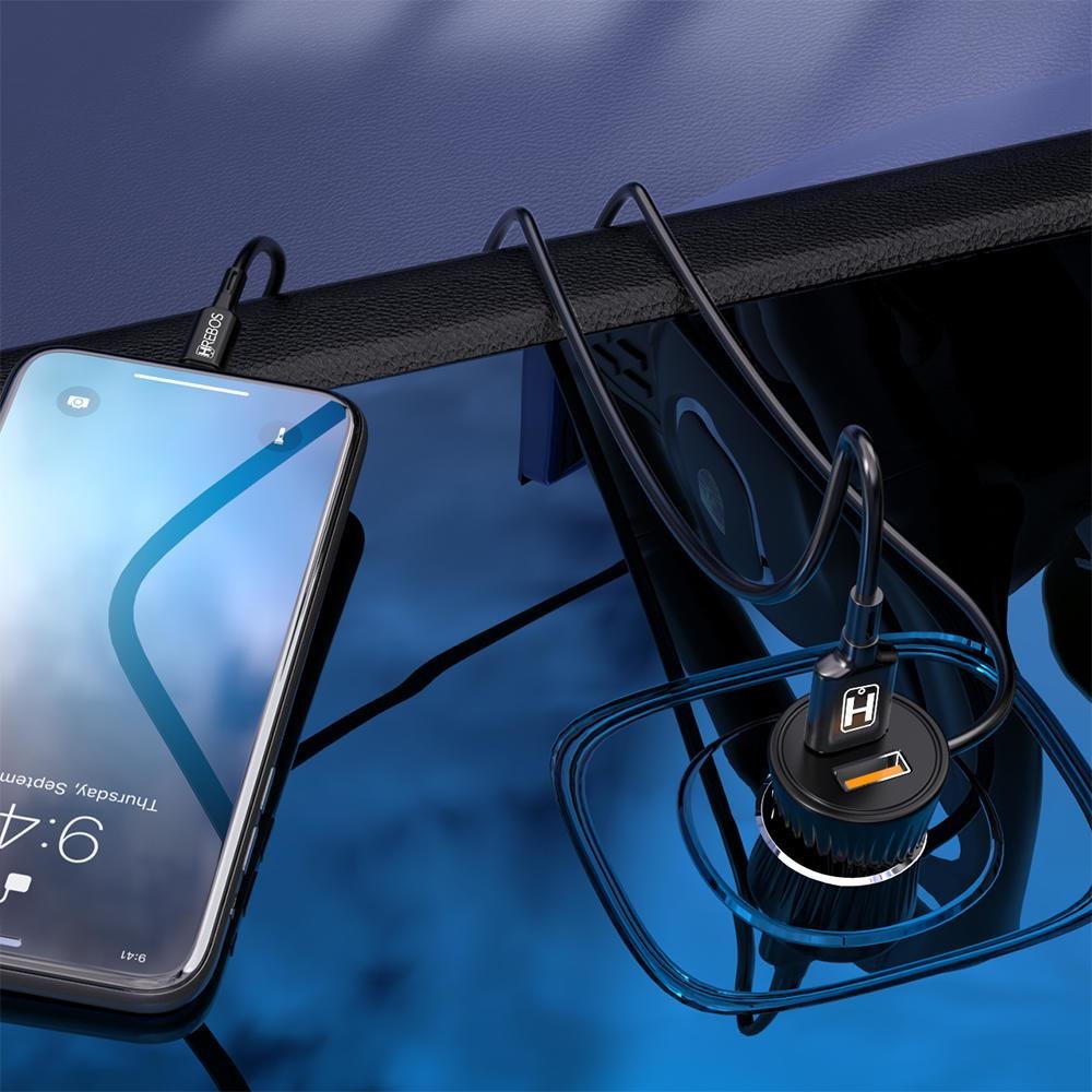 Carregador Veicular Hrebos V8 Micro USB Qc40