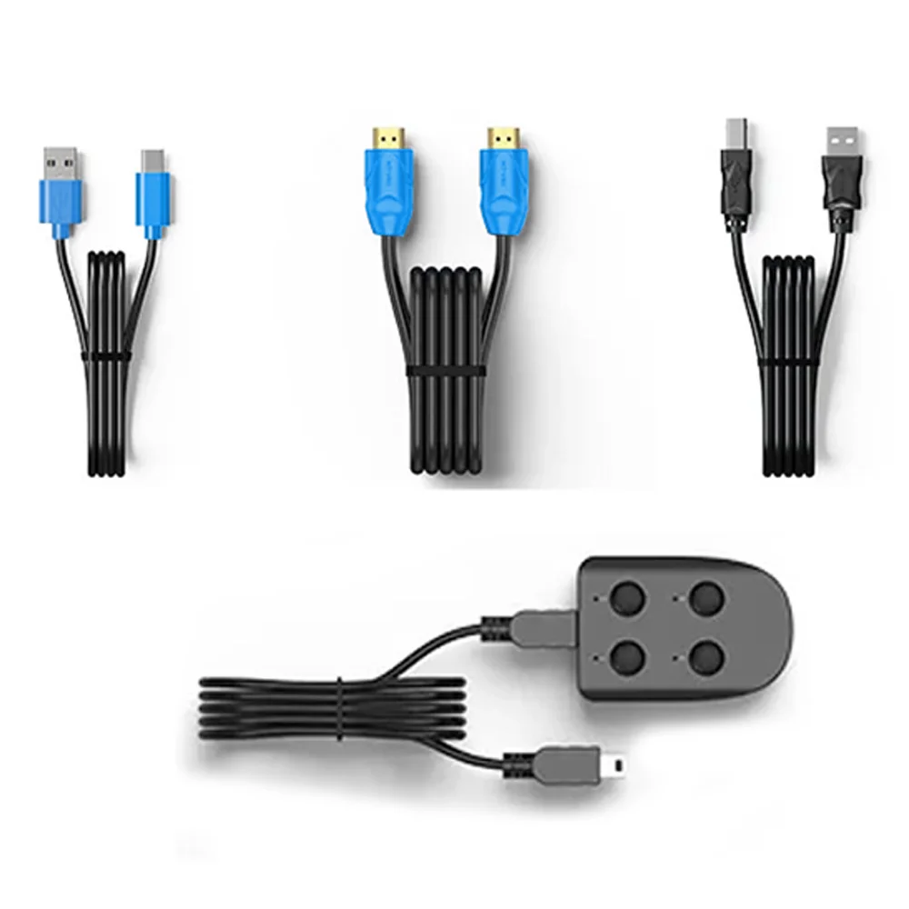 Switch 4 Portas Kvm 4k HDMIUSB 3840x2160 KaBuM