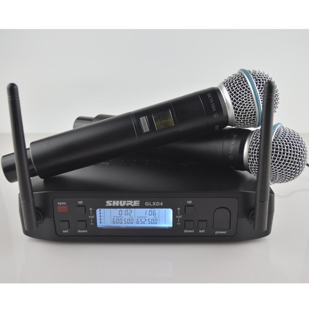 Microfone Sem Fio Shure Profissional Glxd4 Uhf